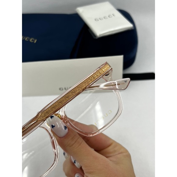 Gucci | Accessories | New Gucci Gg84o Pink Crystal Eyeglasses Frames ...